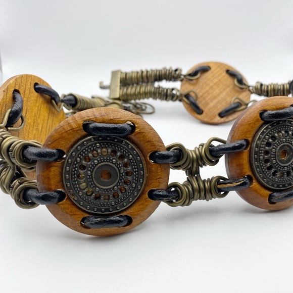 Vintage | Accessories | Vintage Hippie Boho Tribal Brutalist Chain Mail ...